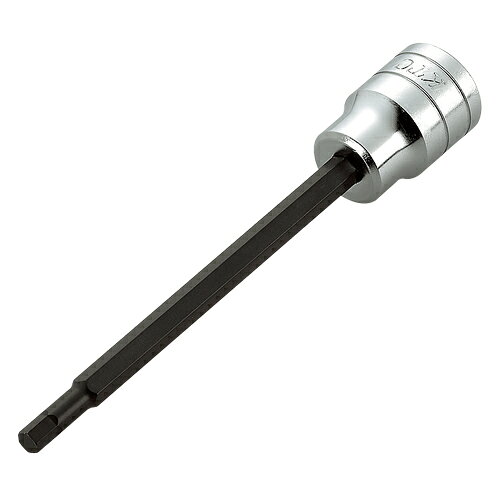 【用途】 六角穴付ボルト(キャップスクリュー)を締緩する為のレンチ。 【特徴】 ビット部は差込式で、交換が可能です。 差込角側は応力の集中を防ぐパワーフィット形状を採用しています。 【仕様】 ●サイズ：6mm。 ●差込角：12.7sq.。 ...