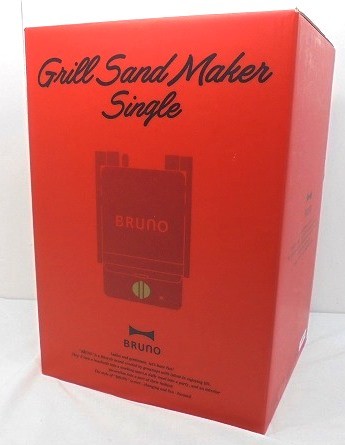 &nbsp; 商品説明 商品名 【中古】BRUNO ブルーノ　グリルサンドメーカー　シングル　BOE083-RD【9800円以上で沖縄・離島も送料無料】 コメント 未使用品ですが開封して検品しました。 外箱に若干のダメージあります。(画像参...