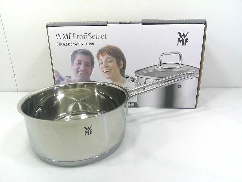 &nbsp; 商品説明 商品名 【中古】WMF ProfiSelect ヴィーエムエフ　片手鍋　ステンレス　16cm　1.4L　CW245　IH対応可【9800円以上で沖縄・離島も送料無料】 コメント 保管状況により汚れがあったので、一部ア...