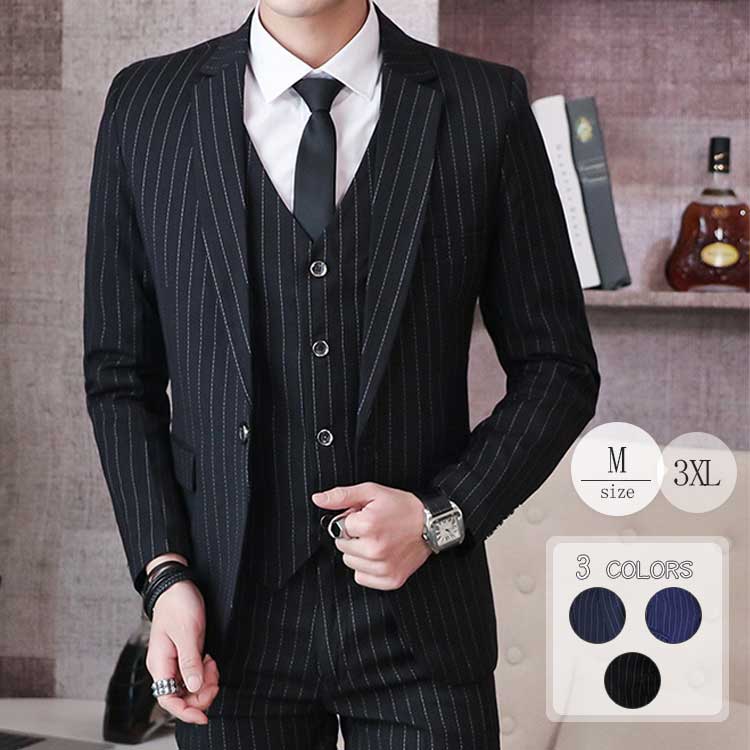 商品情報商品情報素材表地：ポリエステル63.2％、レーヨン34.2％、ポリウレタン2.6％裏地：ポリエステル100％カラー：ブラック/インクブルー/ネイビーサイズジャケット：M/L/XL/XXL/3XL/4XL/5XLベスト：M/L/XL/...