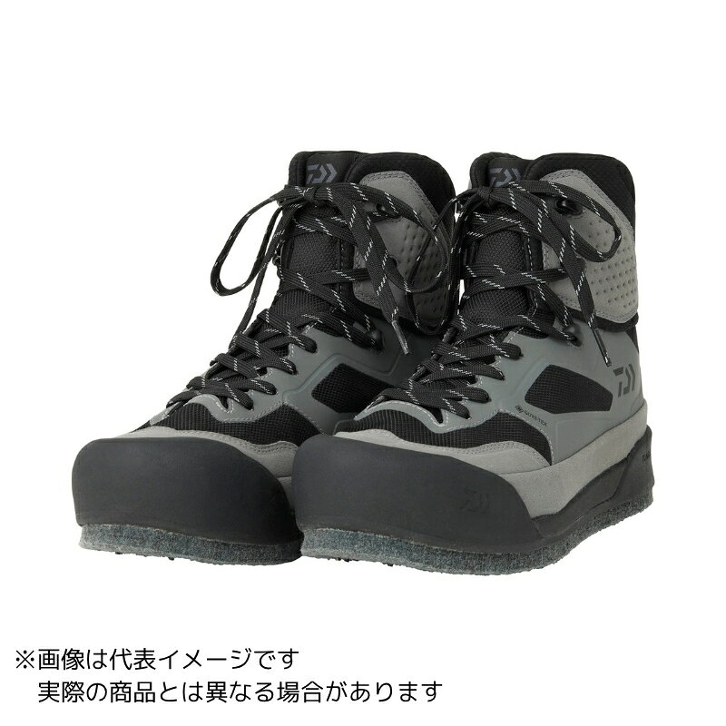 ●DAIWA ●商品名：TGロックショア ゴアテックスシューズ ●詳細 GORE-TEX(R)搭載 × タングステンピン仕様 TGロックショア ゴアテックスシューズ アイテム：DS-3650G-TG グレー 29.0 ソールタイプ：タングス...