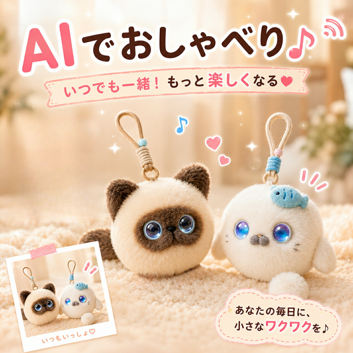 01. 中身は超賢いAI頭脳！ ChatGPTなどの最新AI大模型を搭載。決まった言葉を返すだけの録音おもちゃとは違い、文脈を理解して無限の会話が楽しめます。子供の「なぜ？なに？」にも即座に回答し、大人には良き相談相手になります。 02. ...
