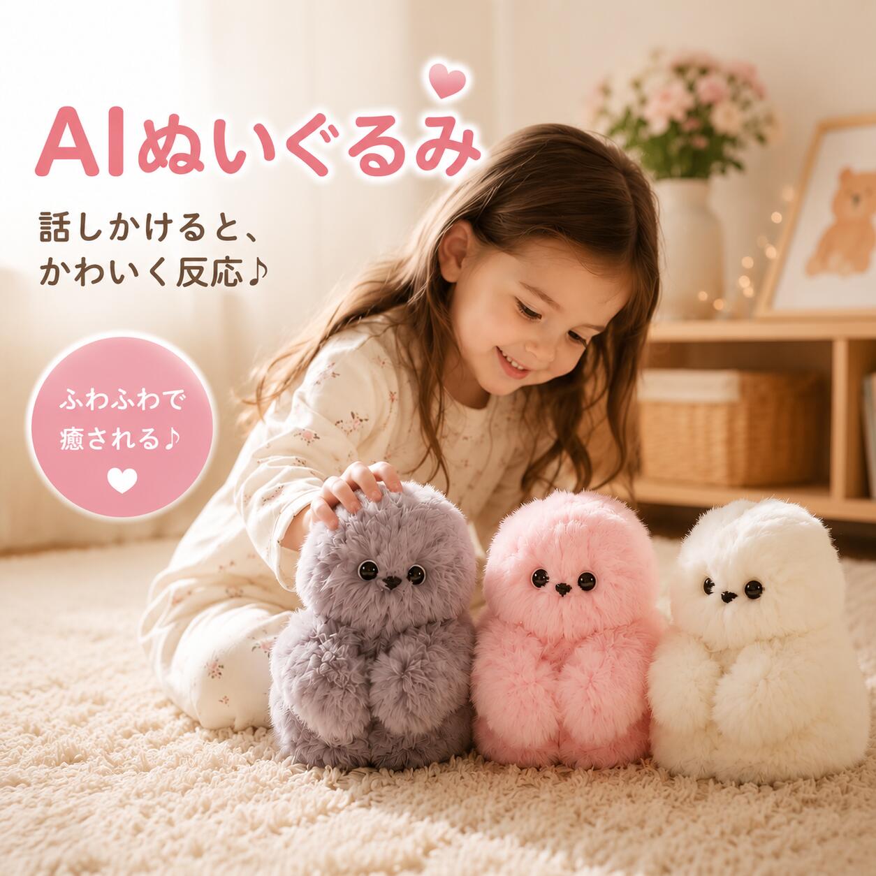 商品説明商品名AIロボットフクロウ適　応サイズ約10×11.5×20cm素材ベビーグレード素材で安心・ふわふわ肌触りカラーカラー グレー、ピンク、ホワイトお勧めポイント【 まるで本物のような癒しのAIペット】 首を左右に動かし、しっぽを振り...
