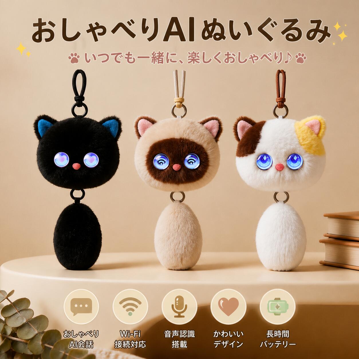 ＼話題沸騰！／最先端ChatGPT搭載 AIおしゃべりぬいぐるみ こんなお悩みありませんか？ ● 子供の好奇心を育む話し相手が欲しい… ● 一人暮らしや高齢の家族に癒やしをプレゼントしたい… ● 楽しく自然に語学学習を取り入れたい… ★ 圧...