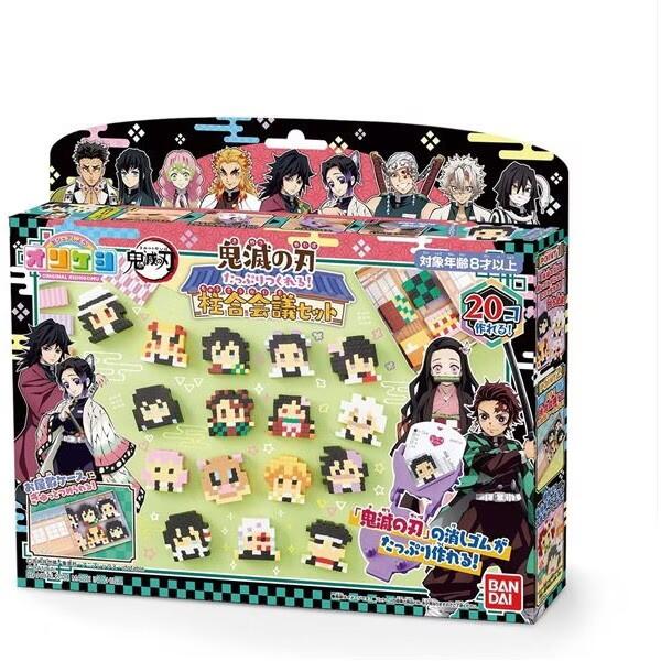 主人公の炭治郎や「柱」も作れるボリュームセットです。 お屋敷風のペーパーアイテムが付属していて、作った消しゴムを収納することが出来ます。 ※写真はイメージサンプルです。あくまでイメージですので、実際の商品と異なります。 （外箱の保証は致しま...