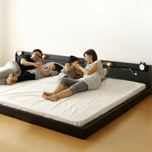 お客様の注目キーワードはこちら！クイーンベッド キングベッド ローベッド レザーベッド 照明付きベッド 連結セット 棚付き コンセント付き 連結セット 日本国産お子さまに添い寝をしているご家庭にぴったり。お子さまが小さいうちは連結してワイド...