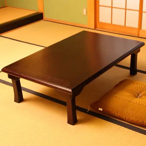 お客様の注目キーワードはこちら！収納便利な紫檀色の高級感あふれる和風座卓 折脚和風座卓 紫檀色和室によく合うデザインのしっとりとした雰囲気のある紫檀色の座卓。やや赤みがかった深い色合いが美しくお部屋を高級感のある落ち着いた空間に変えてくれま...