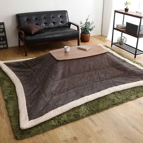 お客様の注目キーワードはこちら！豊富なカラー展開 コーデュロイこたつ掛け布団 長方形タイプこちらは保温性が高いフリース生地を使用した、おしゃれ感を併せ持った薄掛けこたつ布団です。肌に触れる裏面部分はフリーズ生地を使用しており、表面は別素材で...