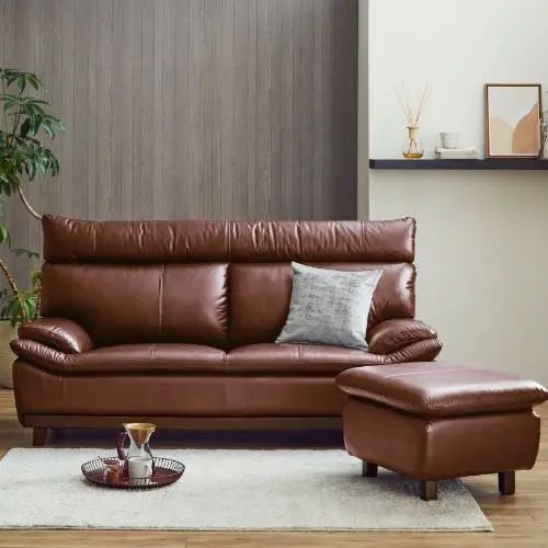 お客様の注目キーワードはこちら！高級感あふれ寛ぎをもたらす ハイバックレザーソファ 2人掛け ブラウンシンプルなフォルムに時代を選ばないデザインの2人掛けソファ。深いブラウンカラーの本皮が、一段高い高級感を醸し出しています。背もたれは移動に...