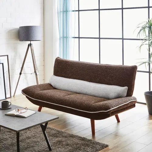 お客様の注目キーワードはこちら！ツートーンカラーデザインソファ 2.5人掛け ダークブラウンこのモダンなデザインのツートーンカラーデザインソファは、シンプルで洗練された魅力的な一台です。ダークブラウンとグレーのツートーンカラーが絶妙なコント...