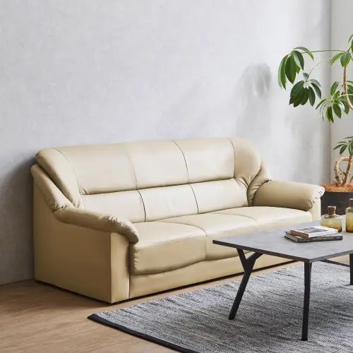 お客様の注目キーワードはこちら！無駄のないデザイン モダンカウチソファ 3人掛け アイボリーアイボリーカラーのモダンカウチソファは、その明るく穏やかな色調が軽やかな印象を与え、雰囲気を一新してくれます。ナチュラルやミッドセンチュリー調の家具...