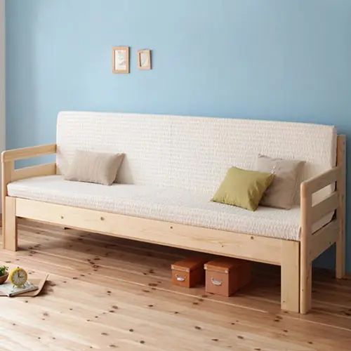 お客様の注目キーワードはこちら！簡単に伸縮する省スペースタイプ 天然木すのこソファベッド天然木パイン材を使用した、通気性のよいすのこソファベッドです。普段はベンチタイプのソファとしてコンパクトに使用でき、夜は座面を引けば、快適なすのこベッド...