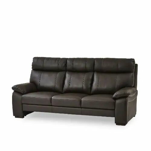 お客様の注目キーワードはこちら！高い背もたれでくつろげる ハイバックソファ 3人掛け ダークブラウンこちらの商品は高級感あふれるハイバックソファです。ハイバックソファというのは、通常のソファに比べて背もたれが高く、お掛けになると背中はもちろ...