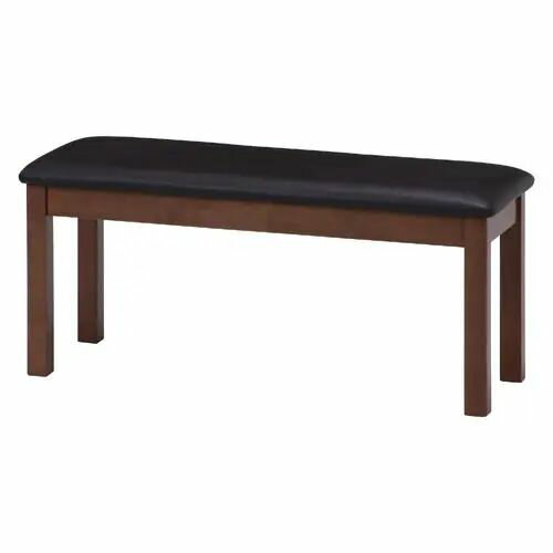 お客様の注目キーワードはこちら！シックで落ち着いた風合いのなめらかな触り心地 ダイニングベンチ座面のしっとりしたレザー調の質感と温かみのある天然木の脚が、シックで落ち着いた雰囲気を感じさせるこのダイニングベンチ。背もたれがない分すっきりした...