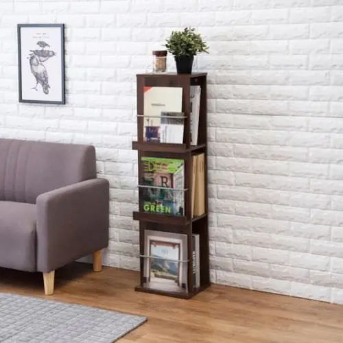 お客様の注目キーワードはこちら！個性を演出！美しい本や雑誌・絵本をディスプレイ ブックスタンド (ブラウン)表紙が美しい絵本や雑誌、本などをディスプレイして、お部屋のインテリアの一部として個性的な雰囲気を演出することができるブックスタンドで...