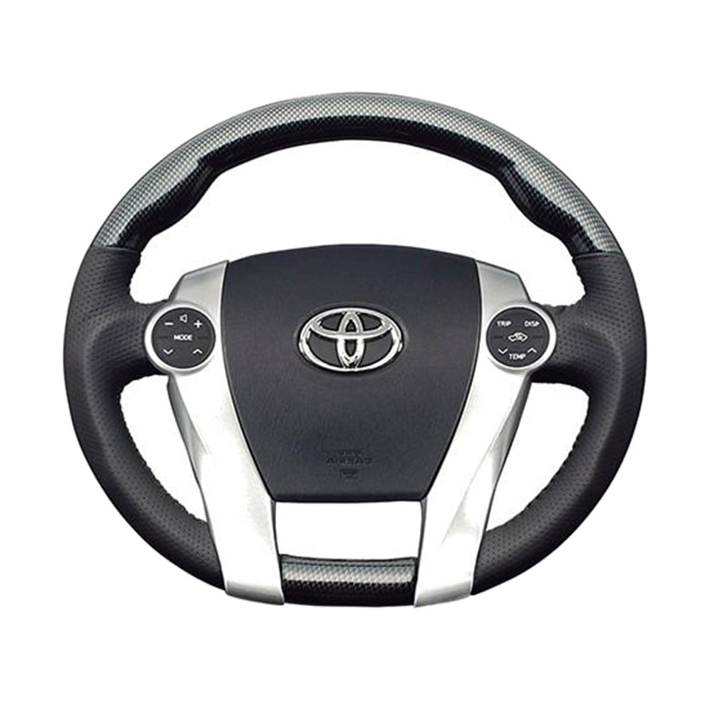 ■商品詳細適合車種:プリウス/プリウスPHV年式:2009/05-2011/11(平成21年05月-平成23年11月)型式:30系前期注意事項:GRSPORTS車は取付不可カラー:ブラックカーボン調×ダークグレーレザータイプ:ガングリップメ...