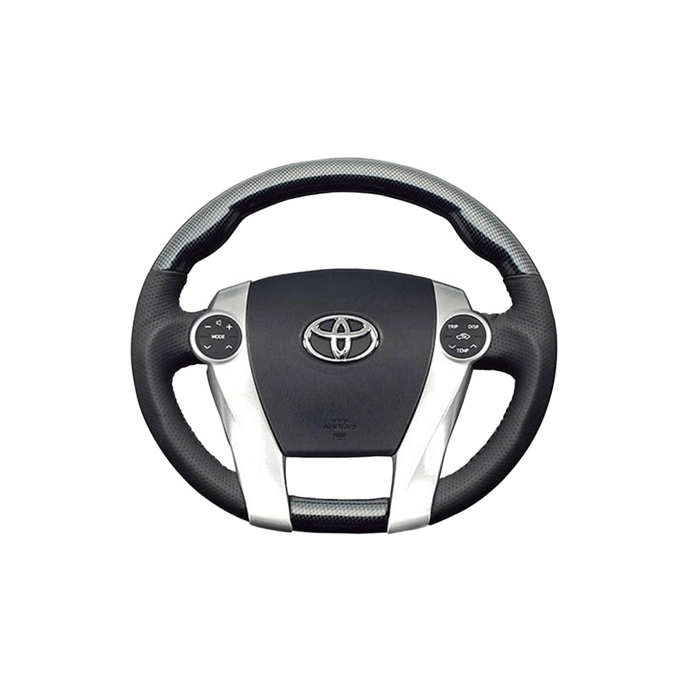 ■商品詳細適合車種:プリウス/プリウスPHV年式:2011/12-2015/12(平成23年12月-平成27年12月)型式:30系後期注意事項:GRSPORTS車は取付不可カラー:ブラックカーボン調×ダークグレーレザータイプ:ガングリップメ...
