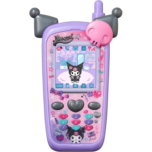 ずっと×2なかよしケータイ サンリオキャラクターズ KUROMI Ver. (クロミ) 【携帯電話型 お世話 ゲーム 電話 アプリ 本体 グッズ プレゼントギフト 玩具】総勢70のサンリオキャラクターズが登場するガラケーモチーフの液晶アイテ...