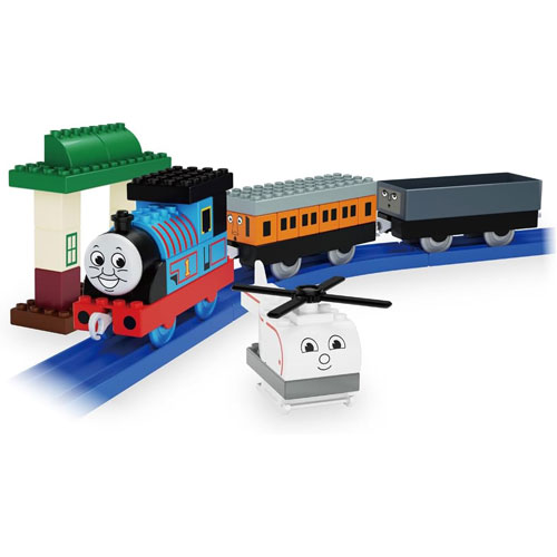 トミカ・プラレールブロック きかんしゃトーマス エントリーセット 【蒸気機関車 アニー ハロルド いたずら貨車電車 知育玩具 鉄道 おもちゃ 組み立てセット】初めてでも簡単で、トミカやプラレールといっしょに遊べる楽しいブロックが登場!全37...