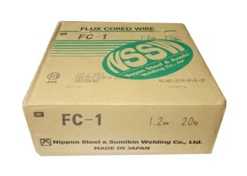 日鉄住金 フラックス入り溶接ワイヤ FC-1 1.2mm 20kgです。ルチール系フラックス入りワイヤで、全姿勢溶接において良好な作業性を示します。 とくにアークが安定しており、スパッタ・ヒュームの発生量が少なくスラグ剥離性及びビード外観・...