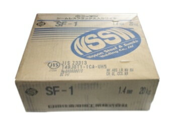 扱いやすさで選ばれる。 安定溶接のルチール系フラックスワイヤ「SF-1」 アークが安定、スラグ剥離も良好。 フラックス初心者でも使いやすい定番モデル。 軟鋼用・CO2半自動溶接対応 建築・鉄骨・一般構造物に最適 日鉄住金（NSSW）製 国内...