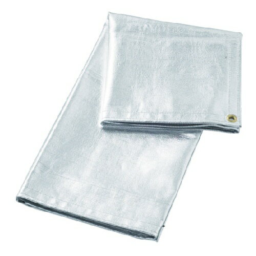 【特長】 熱反射性、耐熱性に優れ輻射熱を反射します。 6ミクロンのポリエステルフィルムの両面にアルミニウム蒸着層をつけたフィルムと耐炎繊維朱子織物（高密度品）とをラミネートした複合品です。 ノンアスベスト・ノンセラミックの安全な商品で皮膚刺...