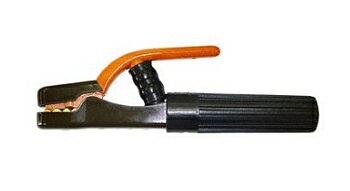 【規格】 溶接電流100A〜300A 使用電線22mm〜38mm 使用棒径3.2〜6.4 全長230mm 重量400g 【特長】 本体金具は鍛造品で強度・耐熱性に優れています。クリップ部は耐熱樹脂を使用しており放熱性が高く、また弾力性がある...