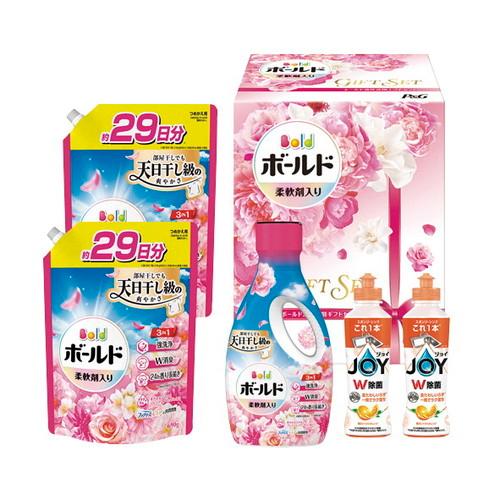 商品情報規格■商品名／P＆G ボールド 液体洗剤ギフトセット■包装形態／約21.6×14.3×28.2cm(化粧箱入）■商品内容／ボールドジェル（本体）680g・（詰替用）690g×各1、除菌ジョイコンパクトオレンジ170ml×2■メーカー...