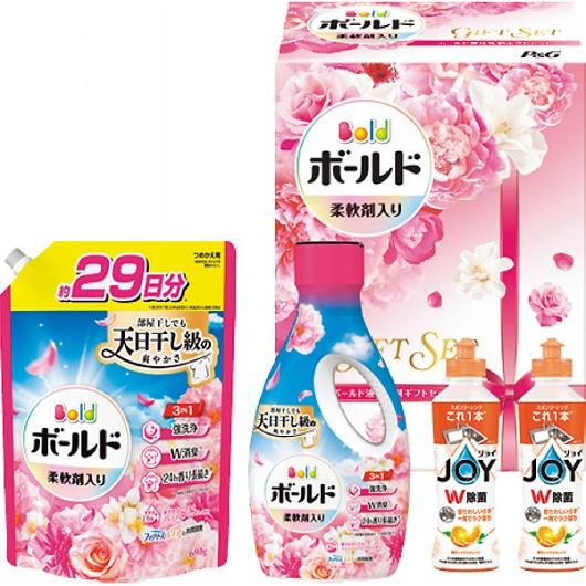 商品情報規格■商品名／P＆G ボールド 液体洗剤ギフトセット■包装形態／約21.6×14.3×28.2cm(化粧箱入）■商品内容／ボールドジェル（本体）680g・（詰替用）690g×各1、除菌ジョイコンパクトオレンジ170ml×2■メーカー...
