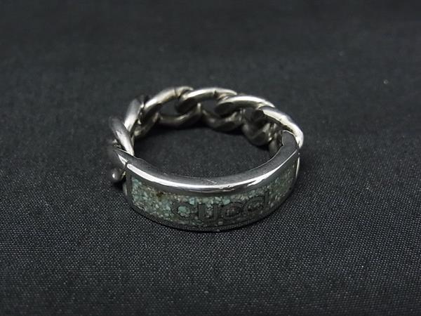 商品情報 ブランド名 GUCCI グッチ 状態ランク Sランク(未使用品) ライン カラーシルバー系×ミントグリーン系 素材 SV925 サイズ(cm) 表記サイズ:19実寸:約20号 サイズ(inch) ポケット 付属品画像内にあるものが...