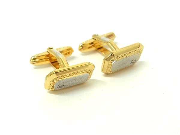 商品情報 ブランド名 ChristianDior クリスチャンディオール 状態ランク Bランク ライン カラーゴールド系×シルバー系 素材 サイズ W 約1.8cm　H 約1.2cm ポケット 付属品画像内にあるものが全てになります シリア...