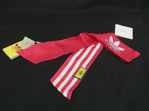 商品情報 ブランド名 GUCCI グッチ 状態ランク Sランク(未使用品) ライン カラーピンク系 素材 シルク100% サイズ 全長：約86cm幅：約6.8cm ポケット 付属品画像内にあるものが全てになります シリアル及び刻印 状態擦れ...