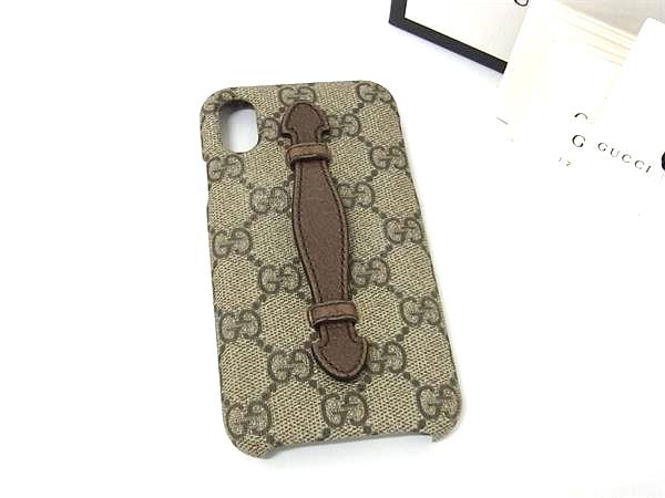 商品情報 ブランド名 GUCCI グッチ 状態ランク Sランク(未使用品) ライン カラーブラウン系 素材 PVC×レザー サイズ W 約7.5cm　H 約14.5cm　D 約1cm ポケット 付属品画像内にあるものが全てになります シリア...