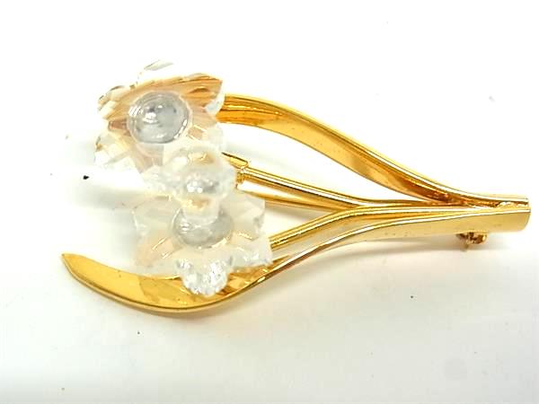 商品情報 ブランド名 SWAROVSKI スワロフスキー 状態ランク Aランク(美品) ライン カラーゴールド系×クリア 素材 サイズ W 約2.5cm　H 約4.5cm ポケット 付属品画像内にあるものが全てになります シリアル及び刻印 ...