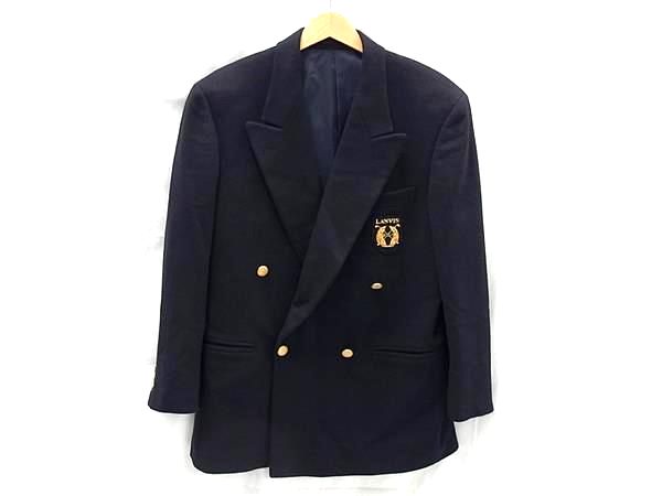 商品情報 ブランド名 LANVIN ランバン 状態ランク ABランク(美品) ライン カラーネイビー系 素材 カシミヤ100％ サイズ(cm) 表記サイズ:48-35実寸:総丈 約82cm　着丈 約78.5cm　肩幅 約47cm　身幅 約5...