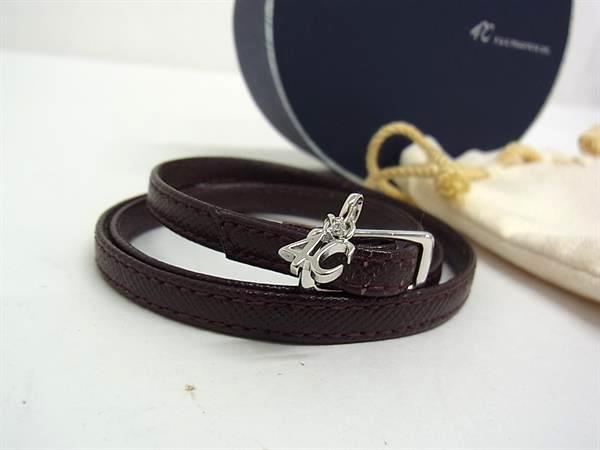 商品情報 ブランド名 4℃ ヨンドシー 状態ランク ABランク(美品) ライン カラーブラウン系×シルバー系 素材 レザー サイズ 全長 約55.5cm　幅 約0.5cm ポケット 付属品画像内にあるものが全てになります シリアル及び刻印 ...