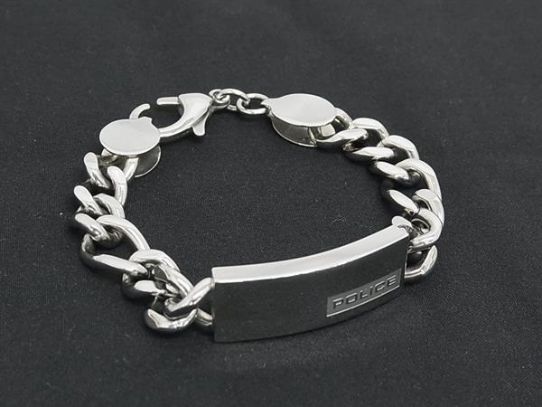 商品情報 ブランド名 POLICE ポリス 状態ランク Bランク ライン カラーシルバー系 素材 サイズ(cm) 全長:約21cm幅:約1.3cm サイズ(inch) 全長:約8.27inch ポケット 付属品画像内にあるものが全てになりま...