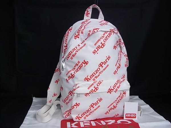 商品情報 ブランド名 KENZO ケンゾー 状態ランク Sランク(未使用品) ライン カラーオフホワイト系×レッド系 素材 キャンバス サイズ(cm) W 約29.5cm　H 約4cm　D 約11.5cm サイズ(inch) W 約11.6...