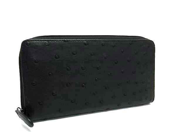 商品情報 ブランド名 状態ランク Aランク(美品) ライン カラーブラック系 素材 オーストリッチ サイズ W 約19cm　H 約10cm　D 約2cm ポケット中 ポケット×2　札入れ×4　小銭入れ×1　カード入れ×10以上 付属品画像内...