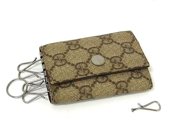 商品情報 ブランド名 GUCCI グッチ 状態ランク Bランク ライン カラーグレージュ系 素材 レザー サイズ W 約6.6cm　H 約9.4cm　D 約1cm ポケット中 ポケット×1 付属品画像内にあるものが全てになります シリアル及...