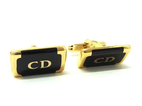 商品情報 ブランド名 ChristianDior クリスチャンディオール 状態ランク ABランク(美品) ライン カラーブラック系×ゴールド系 素材 サイズ(cm) W 約2cm　H 約1.2cm サイズ(inch) ポケット 付属品画像内...