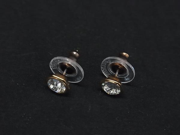 商品情報 ブランド名 SWAROVSKI スワロフスキー 状態ランク Aランク(美品) ライン カラーゴールド系 素材 サイズ(cm) W 約0.6cm　H 約0.7cm サイズ(inch) ポケット 付属品画像内にあるものが全てになります...