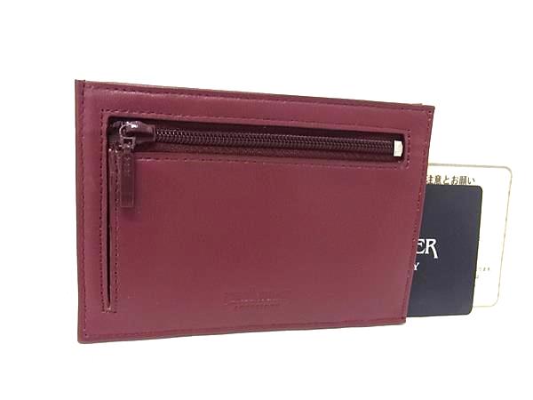 商品情報 ブランド名 NEWYORKER ニューヨーカー 状態ランク Aランク(極美品) ライン カラーワインレッド系 素材 レザー サイズ(cm) W 約12cm　H 約8.5cm　D 約0.5cm サイズ(inch) W 約4.72in...