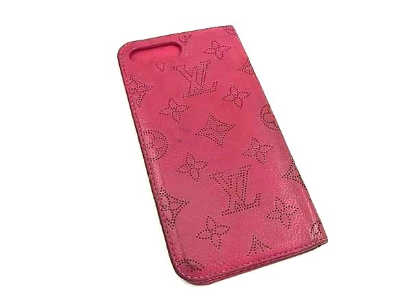 商品情報 ブランド名 LOUIS VUITTON ルイヴィトン 状態ランク Bランク ラインモノグラムマヒナ カラーフーシャ(ピンク系) 素材 サイズ W 約8.5cm　H 約16.5cm　D 約0.5cm ポケット中 ポケット×1　カード...