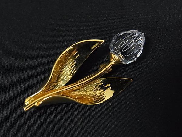 商品情報 ブランド名 SWAROVSKI スワロフスキー 状態ランク Aランク(美品) ライン カラーゴールド系×クリア 素材 サイズ W 約4.1cm　H 約2cm ポケット 付属品画像内にあるものが全てになります シリアル及び刻印 状態...