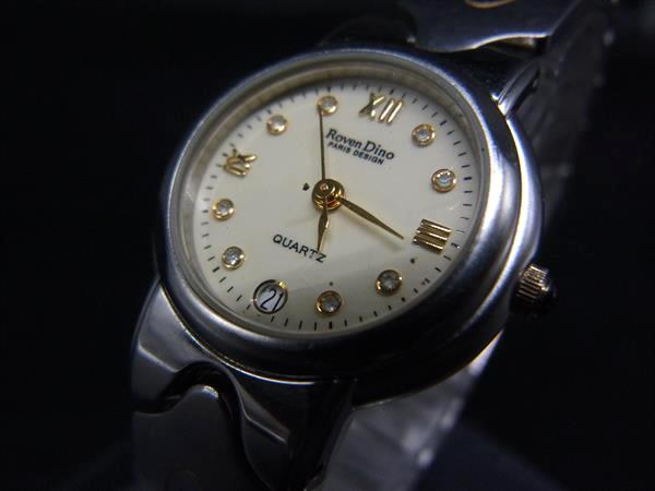 商品情報 ブランド名 Roven Dino ロマンディーノ 状態ランク ABランク(美品) ライン カラーシルバー系 素材 SS サイズ フェイス 縦 約2.3cm　横 約2.2cm(リューズ含まず)　ブレス幅 約1.1cm　腕周り約14....