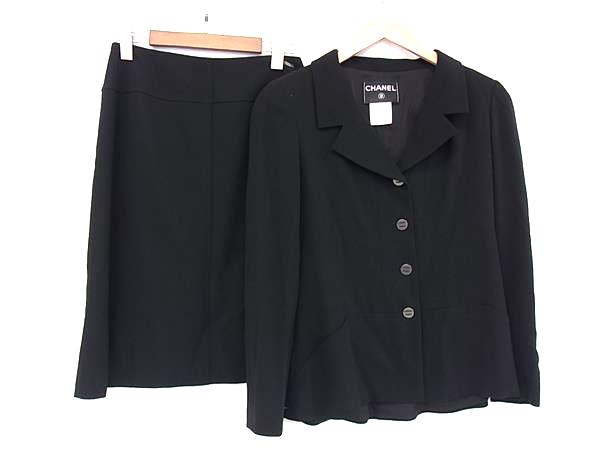 商品情報 ブランド名 CHANEL シャネル 状態ランク SAランク(極美品) ライン カラーブラック系 素材 ウール100％ サイズ 表記サイズ:40実寸トップス　総丈 約68cm　着丈 約66cm　身幅 約47cm　肩幅 約41cm　袖...