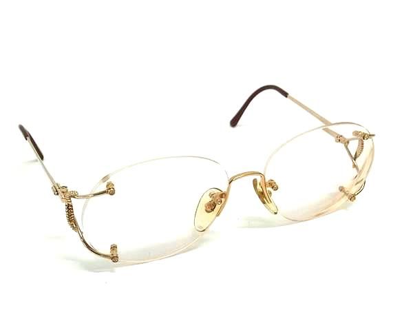 商品情報 ブランド名 ChristianDior クリスチャンディオール 状態ランク Bランク ライン カラーゴールド系×レンズ クリア 素材 サイズ フレーム 約13cm　テンプル 約12.3cm　レンズ 縦 約4.6cm　横 約5.5c...