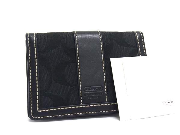 商品情報 ブランド名 COACH コーチ 状態ランク Bランク ライン カラーブラック系 素材 キャンバス×レザー サイズ W 約11cm　H 約8cm　D 約1cm ポケットカード入れ×2　ポケット×5 付属品画像内にあるものが全てになり...