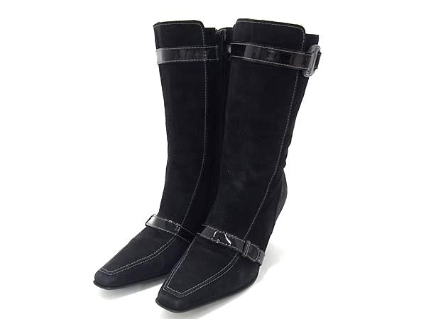 商品情報 ブランド名 Salvatore Ferragamo フェラガモ 状態ランク Bランク ライン カラーブラック系 素材 スエード×パテントレザー サイズ 表記サイズ4 1/2 (日本サイズ 約22cm)　アウトソール 約24.5cm...